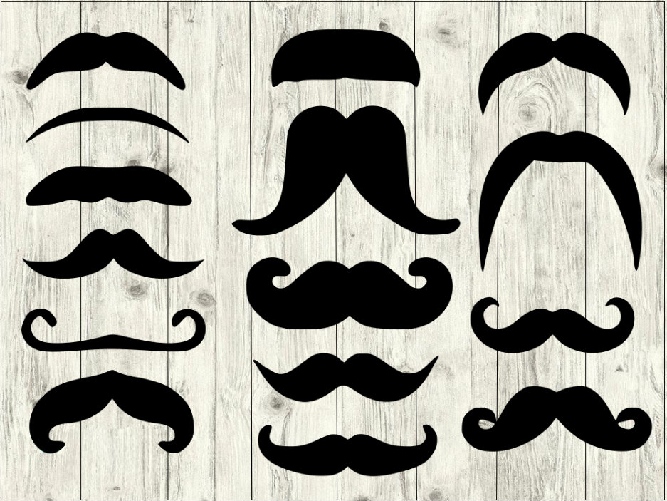 Mustache SVG Bundle, Beard SVG Bundle, Mustache Cut File, Mustache ...