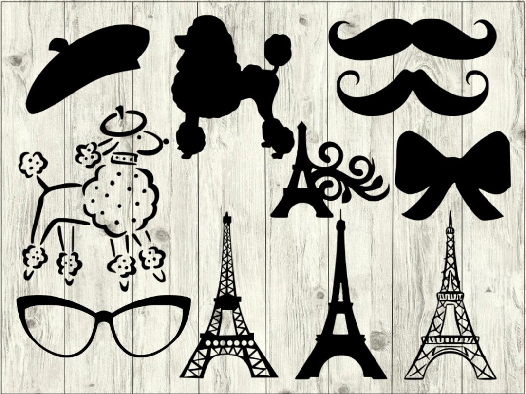Paris SVG Bundle, France SVG Bundle, Paris Cut File, Paris Clipart ...