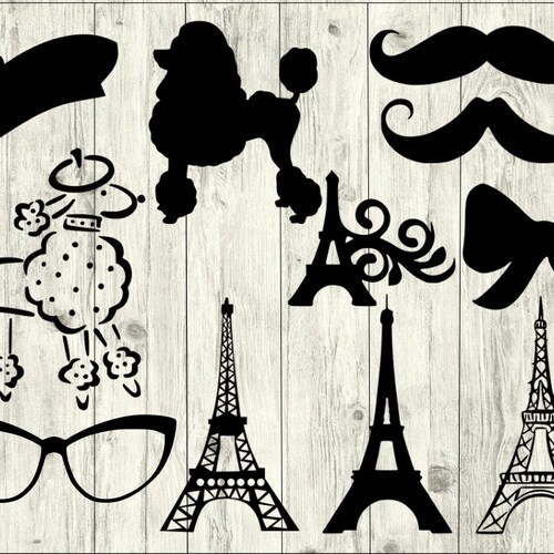 Paris France Love Tour Eiffel Tower SVG PNG EPS File for - Etsy