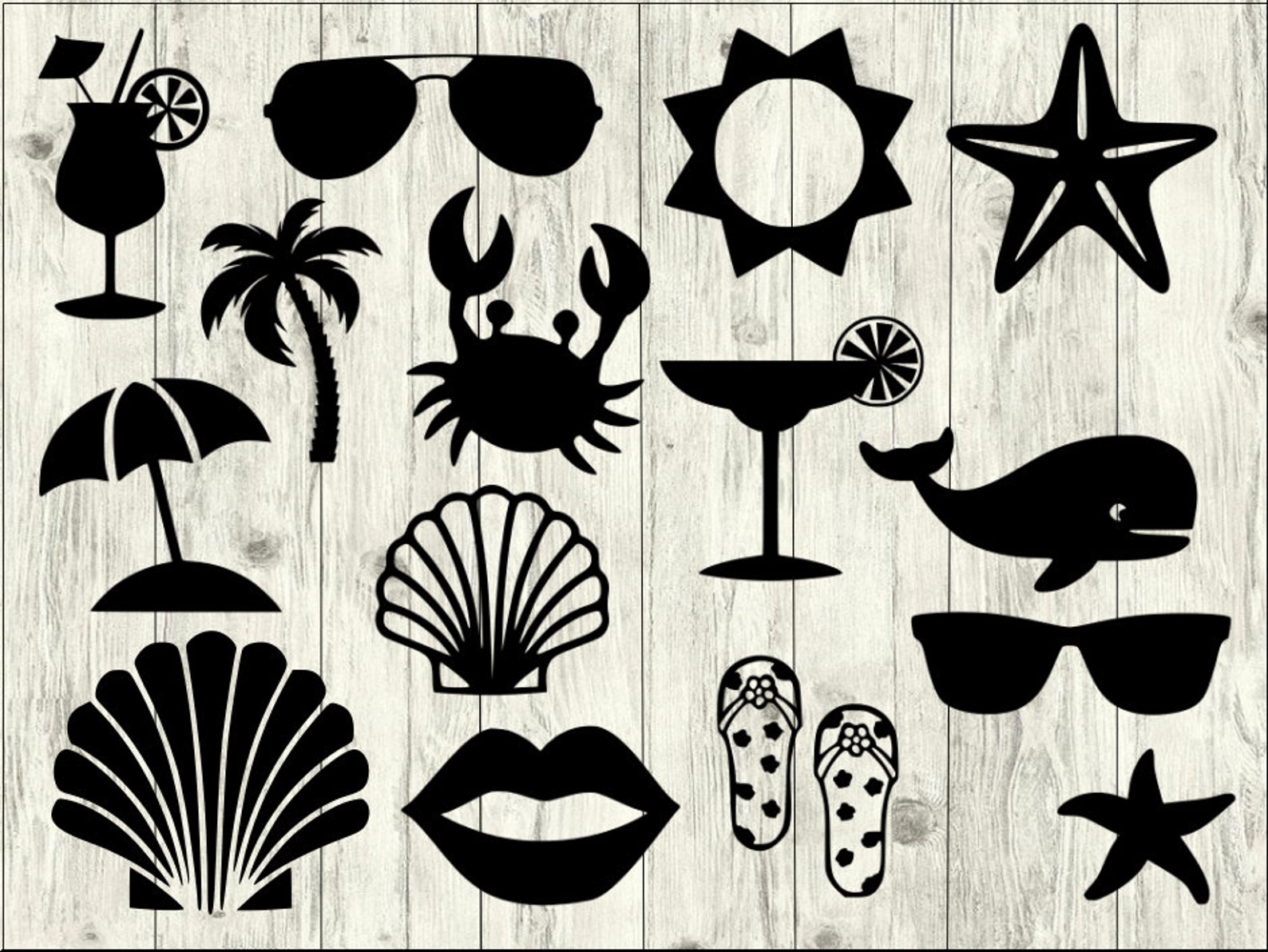 Beach SVG Bundle, Summer SVG Bundle, Beach Cut File, Beach Clipart ...