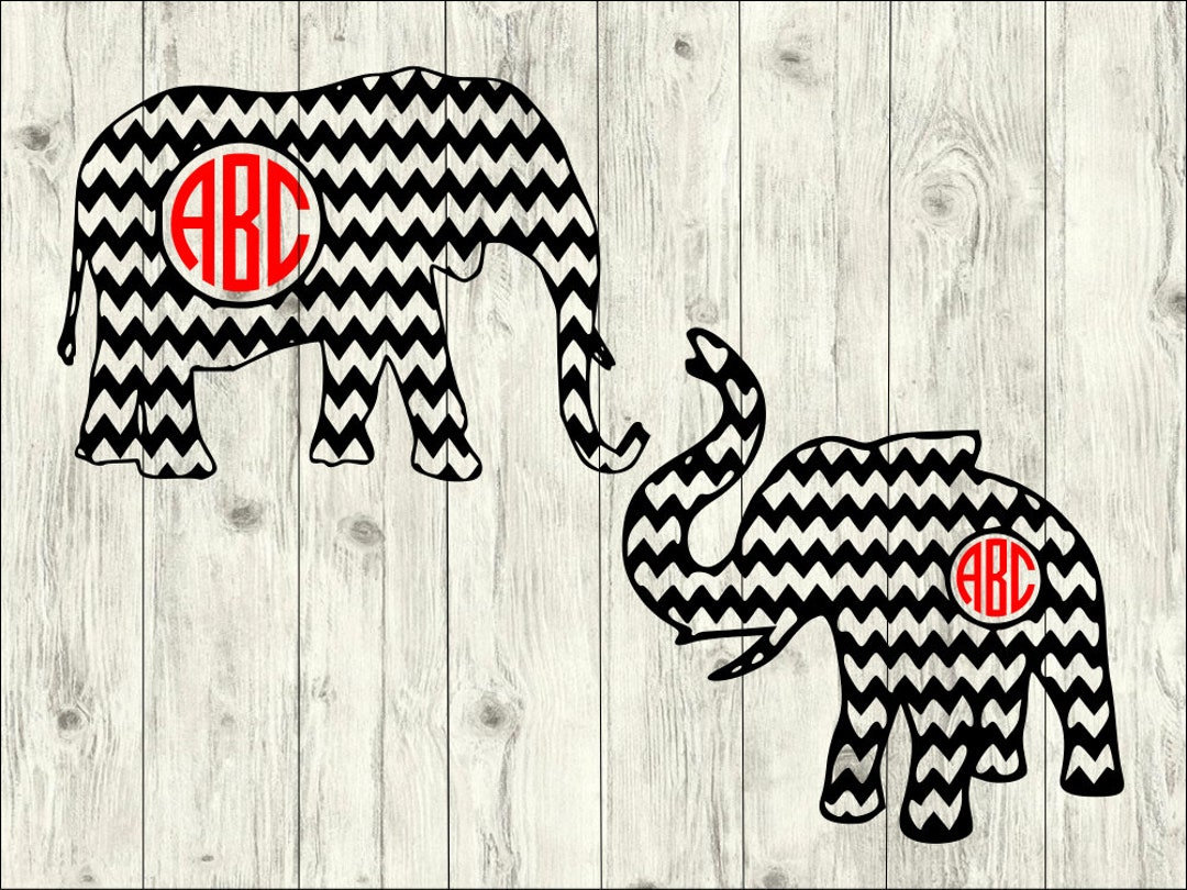 Elephant SVG Bundle, Chevron SVG Bundle, Elephant Cut File, Elephant ...