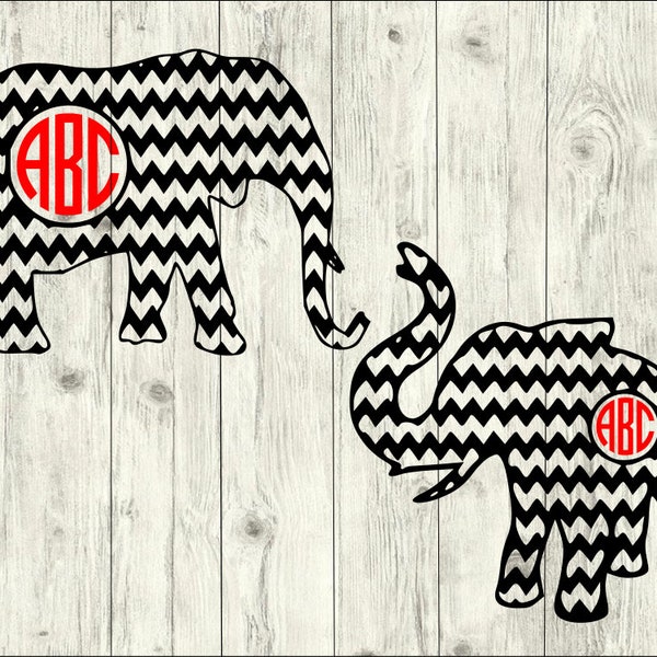 Svg Elephant Chevron - Etsy