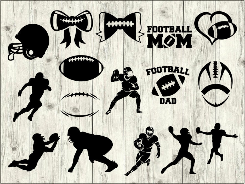 Football SVG Bundle Sports SVG Bundle Football Cut File - Etsy