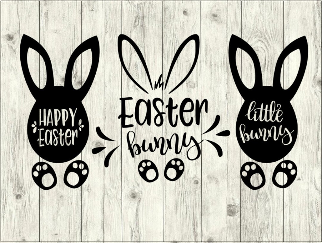 Easter Bunny Ears SVG Bundle Easter Cut File Easter Clipart - Etsy