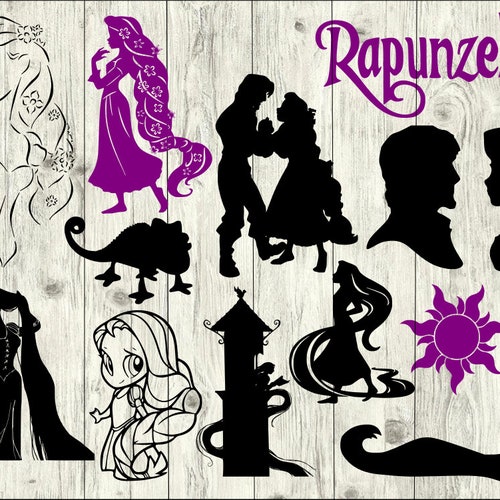 Tangled SVG Bundle Rapunzel SVG Bundle Tangled Cut File | Etsy