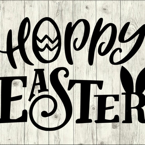 Hoppy Easter SVG Bundle Happy Easter Cut File Easter | Etsy