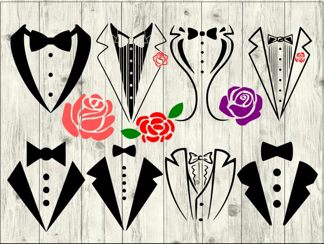 Tuxedo SVG Bundle, Tux SVG Bundle, Tuxedo Cut File, Tuxedo Clipart ...