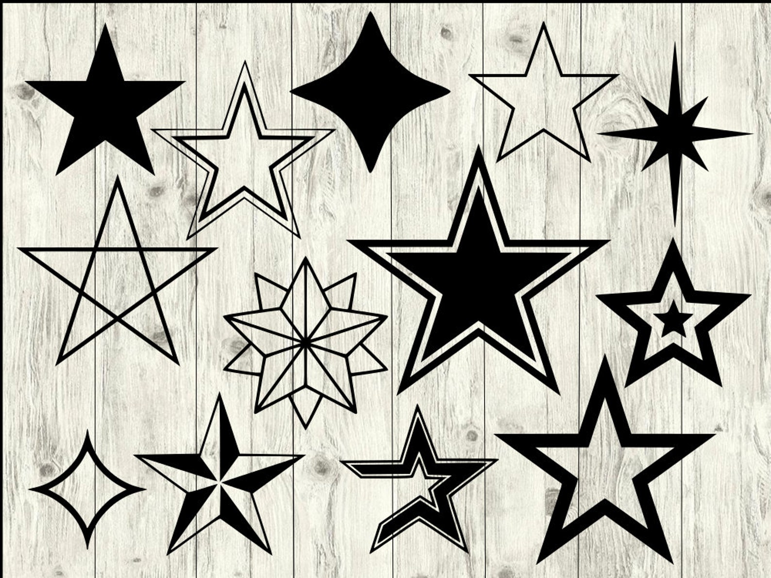 Stern SVG Bundle Stern svg Clipart Stern svg Dateien für - Etsy.de