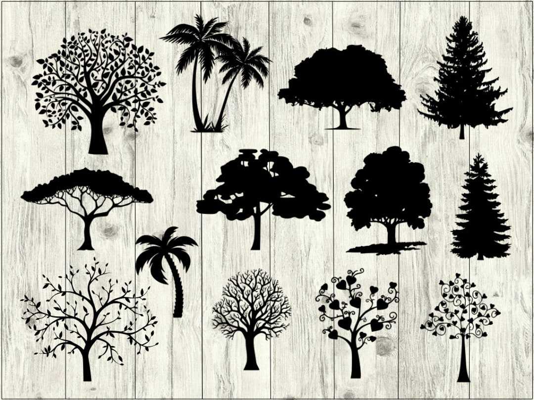 Tree SVG Bundle, Family SVG Bundle, Tree Cut File, Tree Clipart, Tree ...