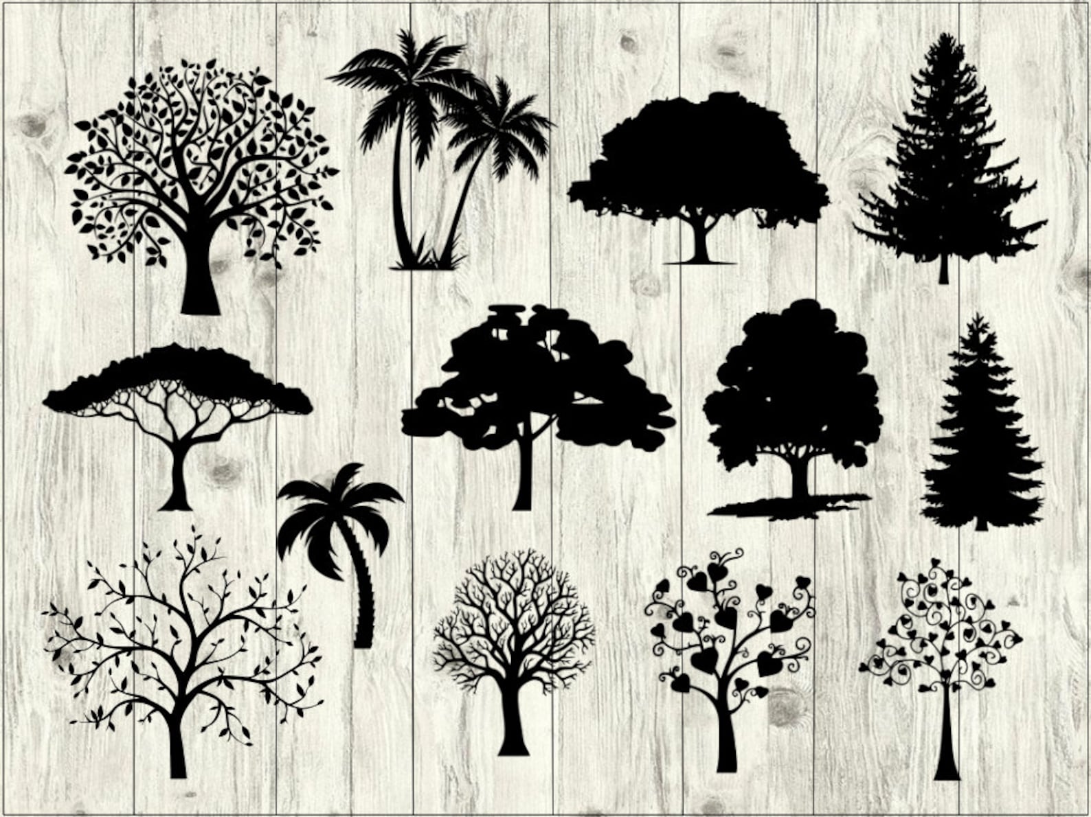 Tree SVG Bundle, Family SVG Bundle, Tree Cut File, Tree Clipart, Tree ...