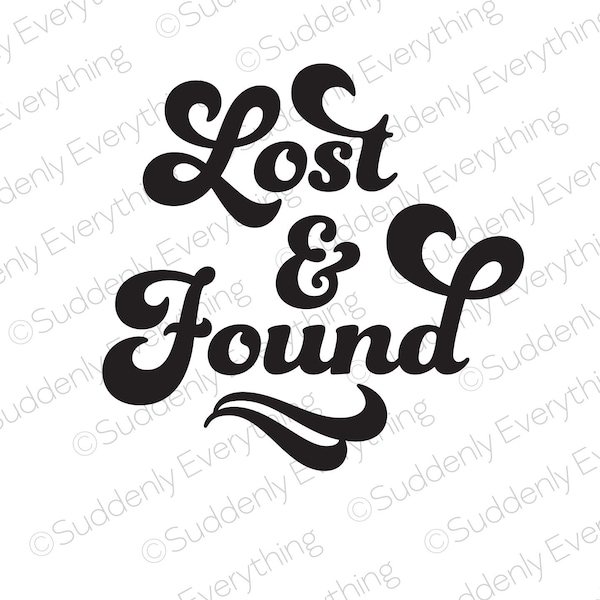Lost and Found Sign - Etsy