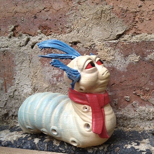 William the Worm Labyrinth Cross Stitch Ello Worm Modern | Etsy