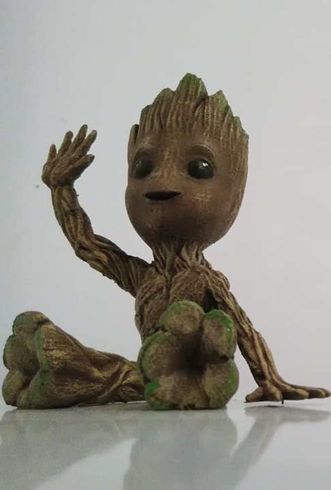 Sitting Waving Baby Groot - Etsy