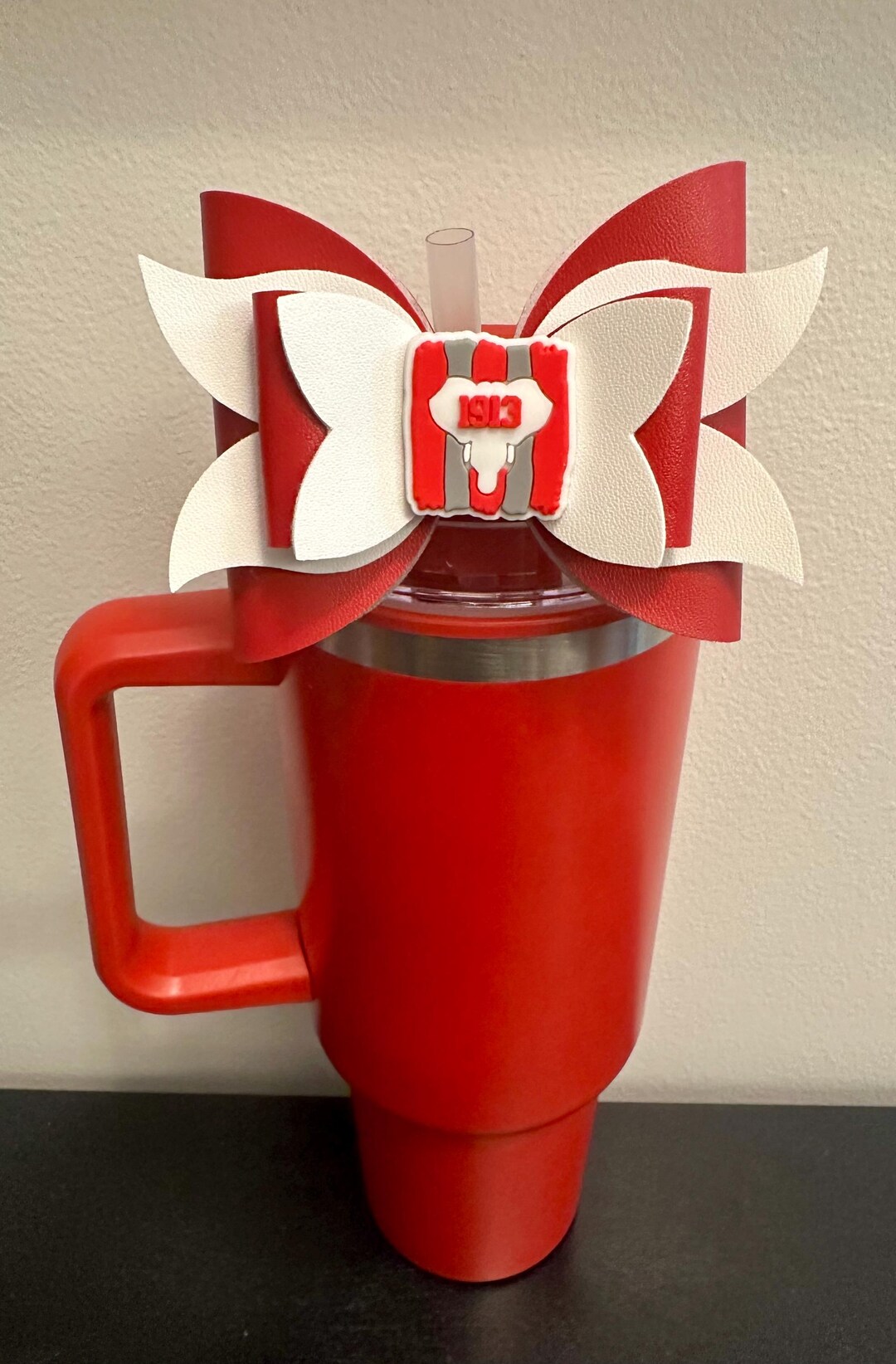 Delta Sigma Theta Cute Handmade Straw Bow for Stanley 40oz Tumbler ...