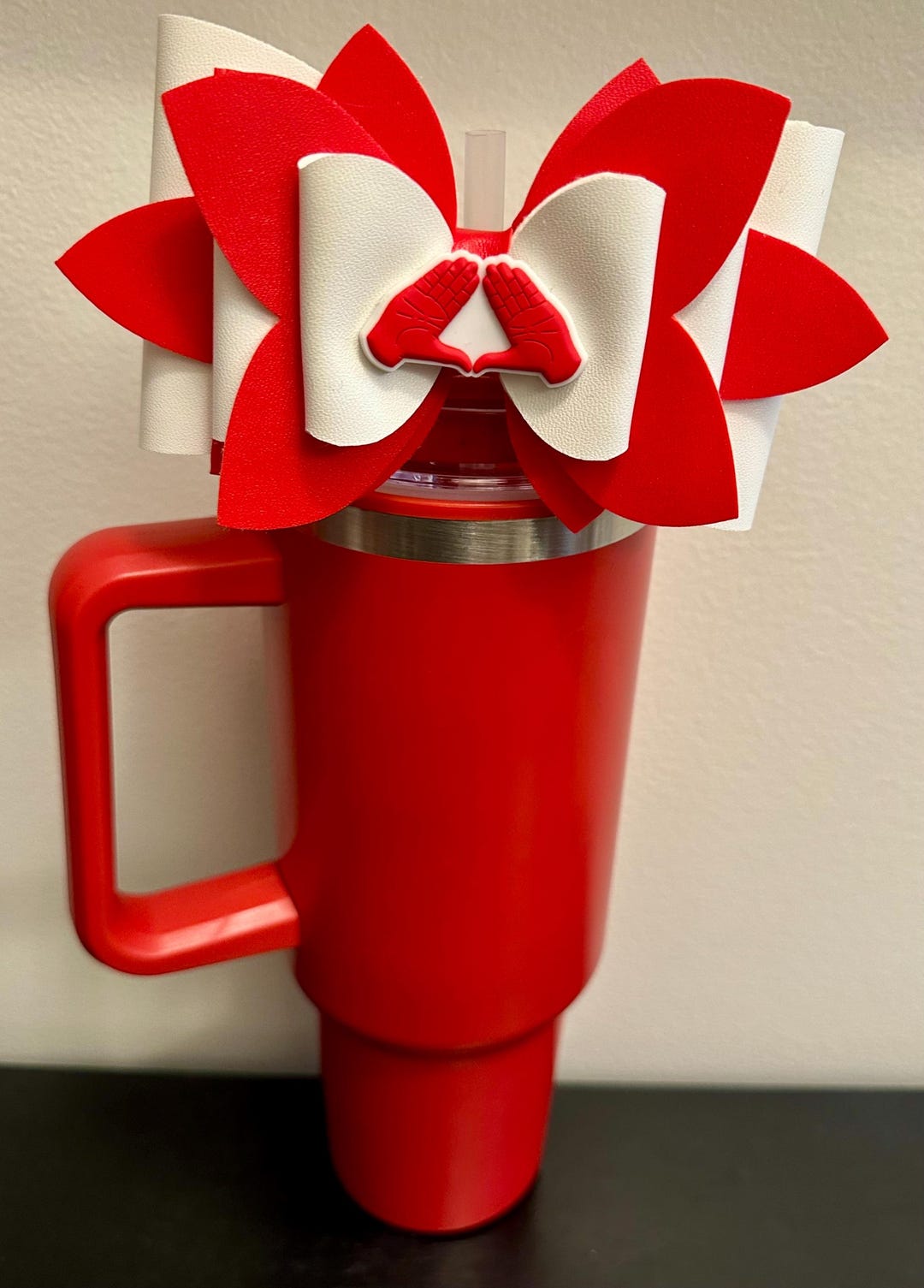 Delta Sigma Theta Cute Handmade Straw Bow for Stanley 40oz Tumbler ...