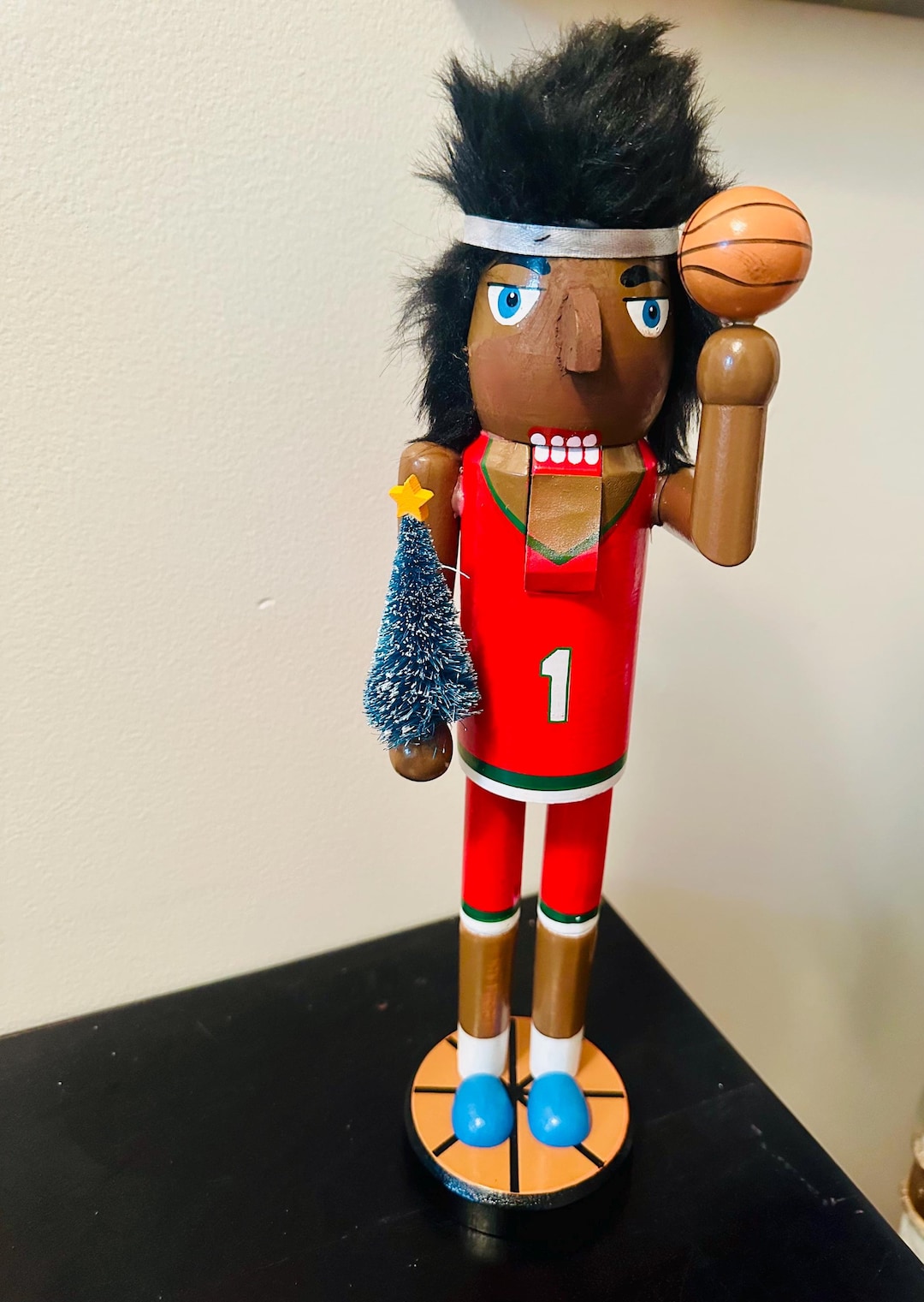 14" Basketball Player Wood Nutcracker - Etsy