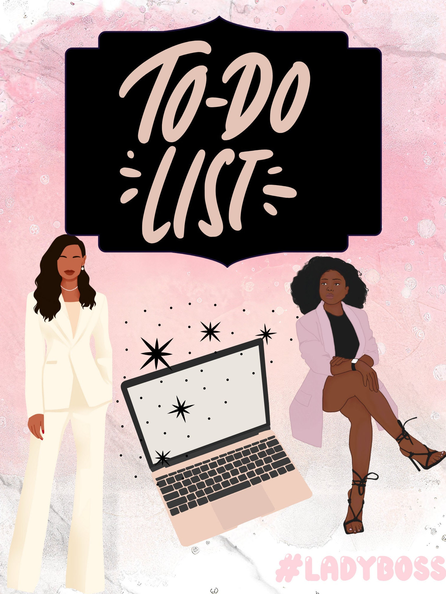 Girl Boss Monthly to Do List Calendars With to Do List - Etsy