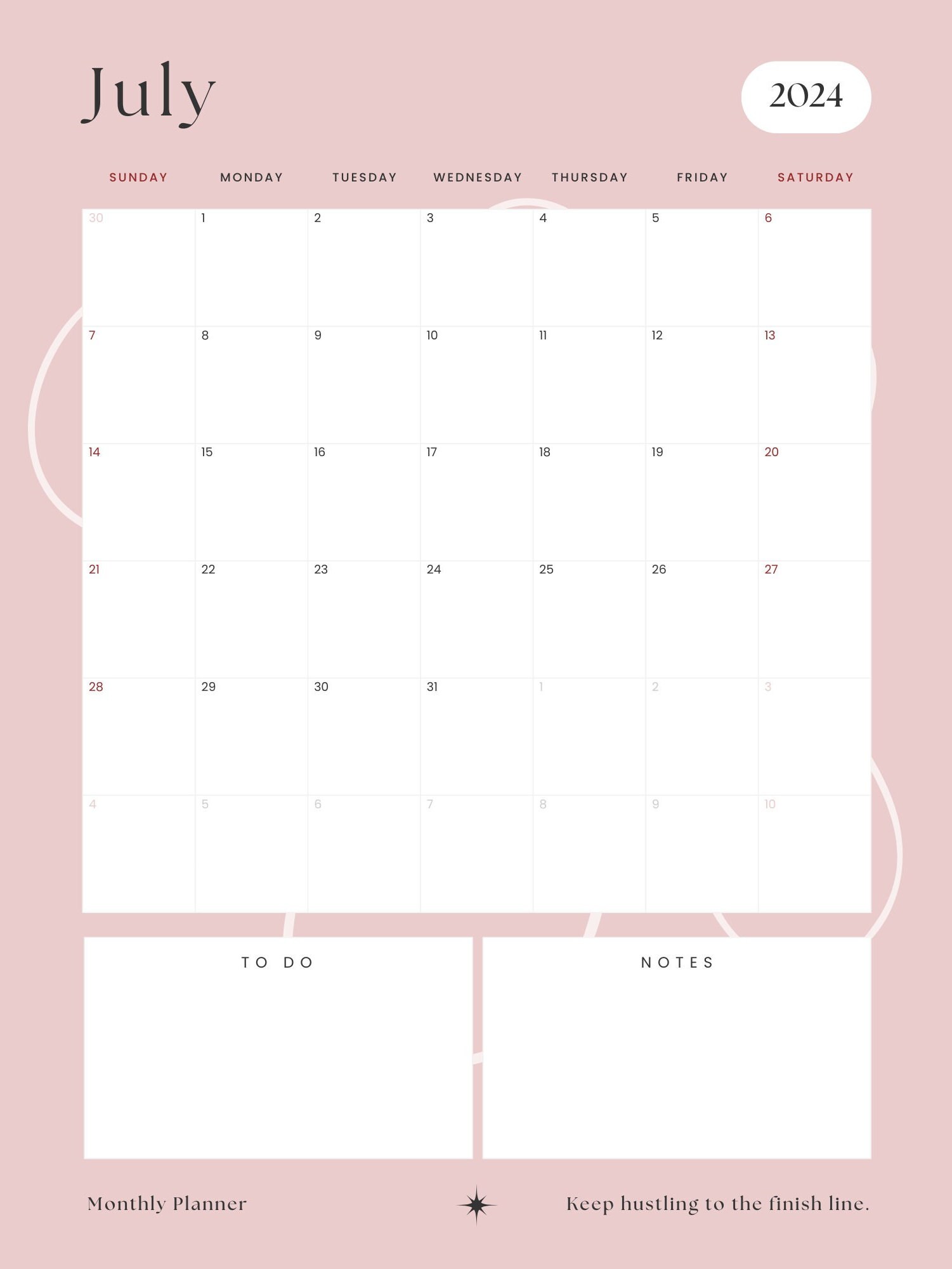 Girl Boss Monthly to Do List Calendars With to Do List - Etsy