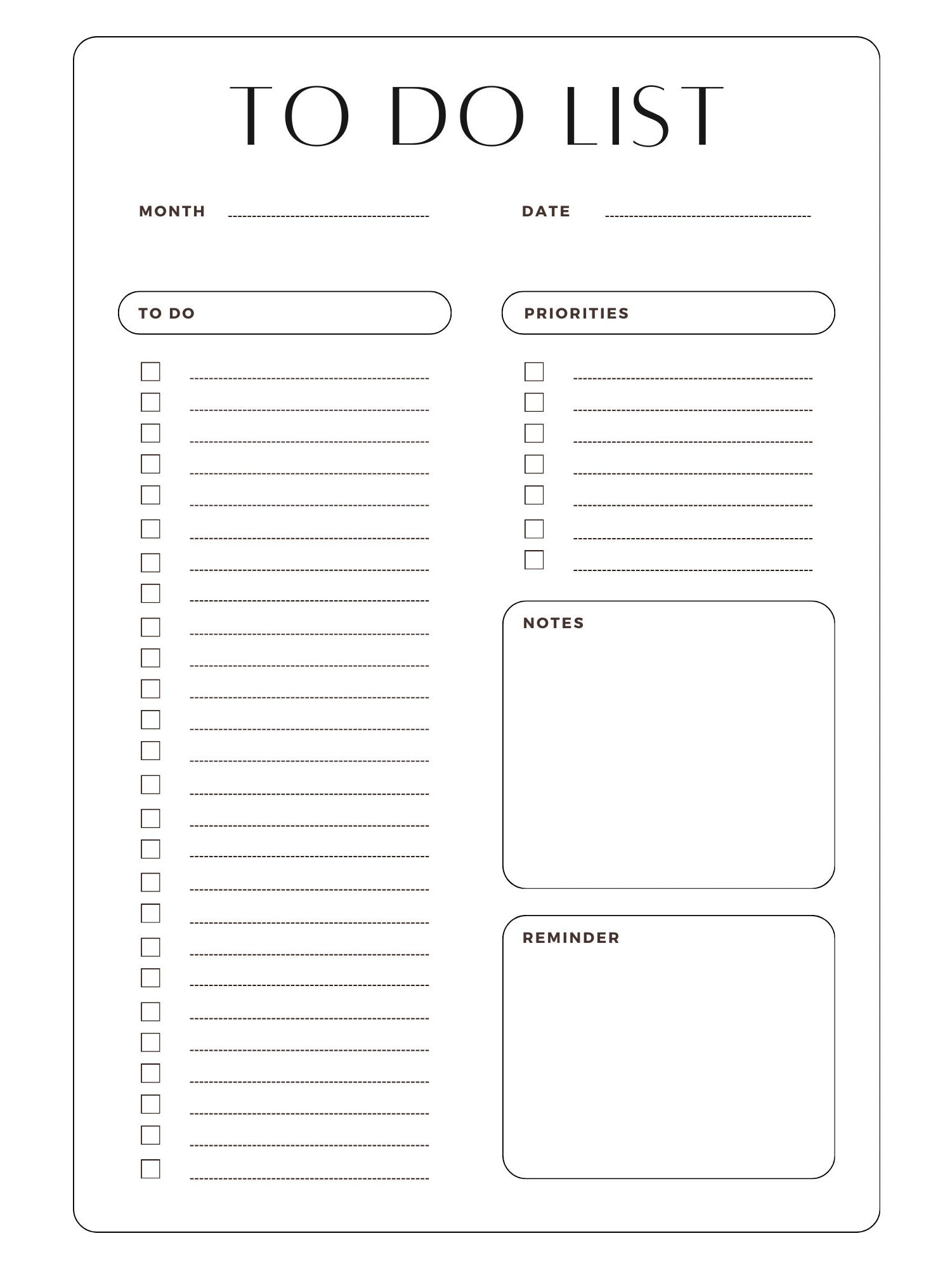 Girl Boss Monthly to Do List Calendars With to Do List - Etsy