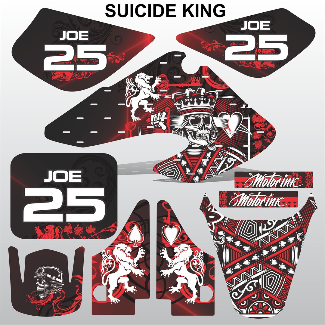 HONDA XR 50 2000-2003 Suicide King Racing Motocross Decals Set MX ...
