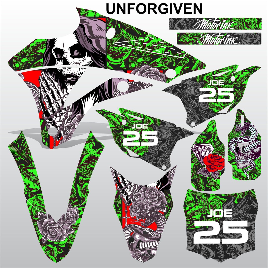 KAWASAKI KX 85-100 2014-2020 Calcomanías de motocross de carreras no ...