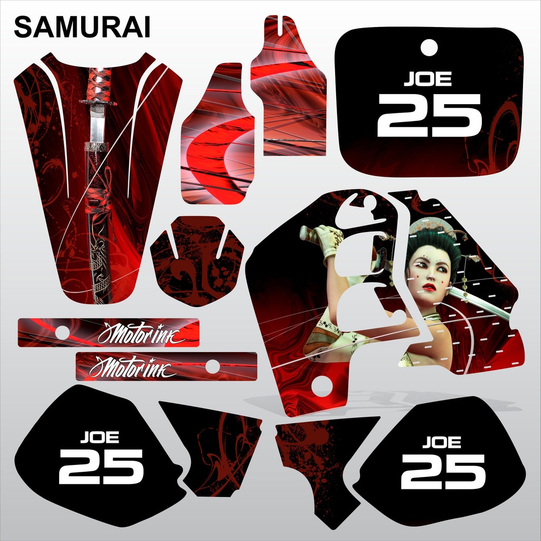 Honda CR 500 1989-2001 Samurai Racing Motocross Decals Set MX Graphics ...