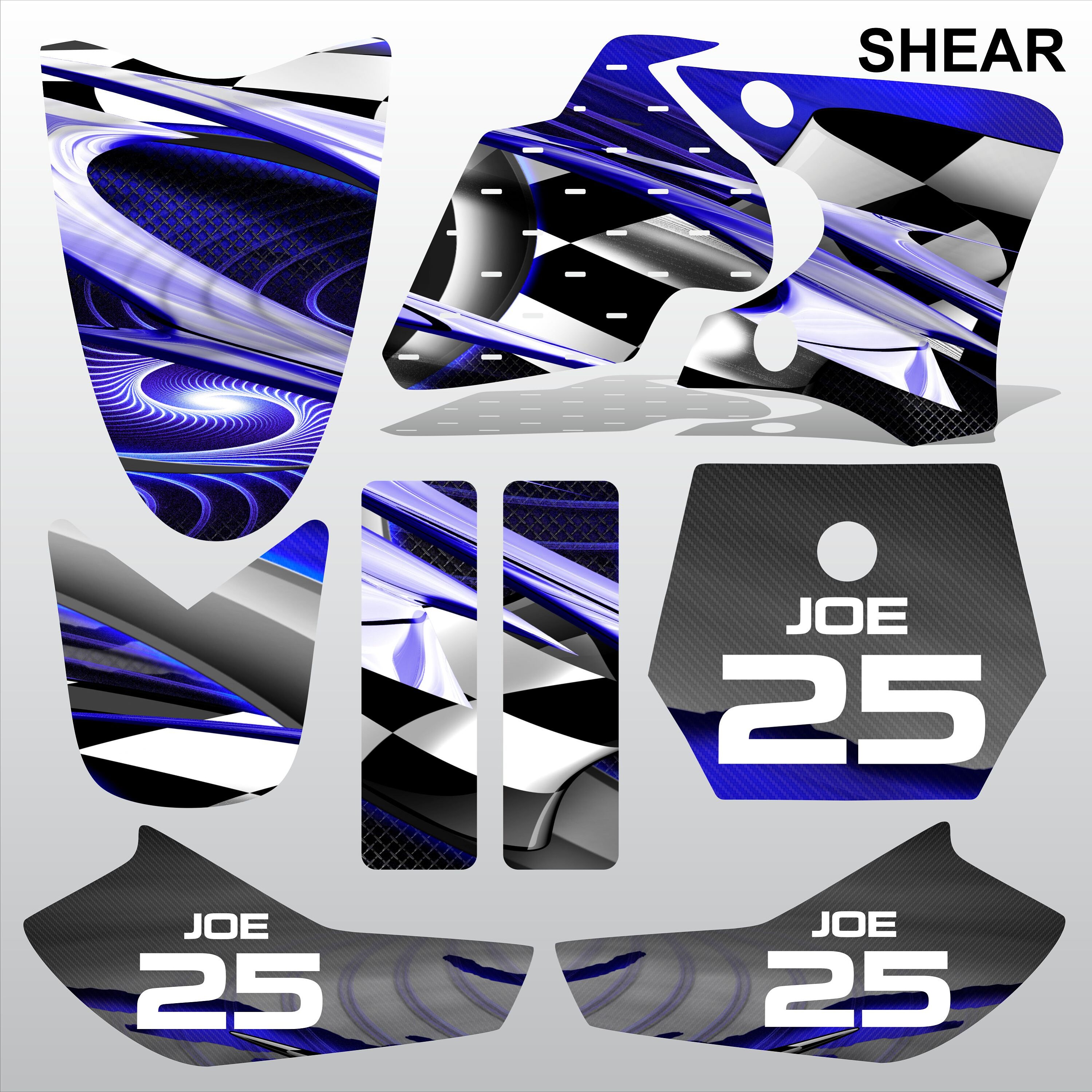 Yamaha TTR 90 1999-2007 Shear Racing Motocross Decals Set MX Graphics ...