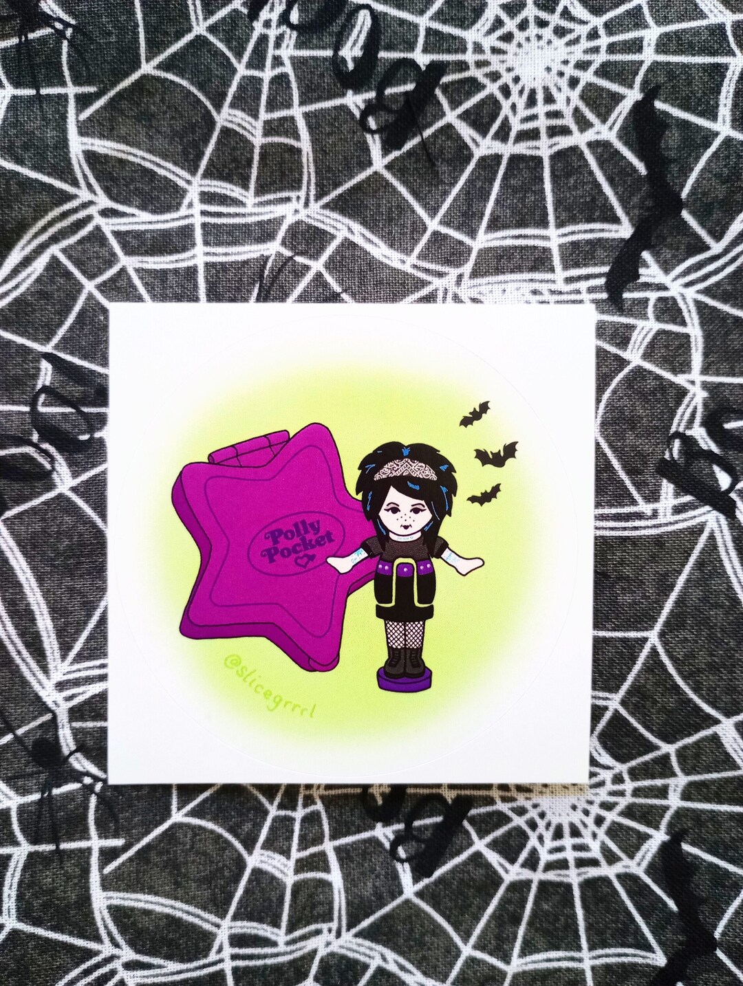 Gothic Polly Pocket Sticker - Etsy