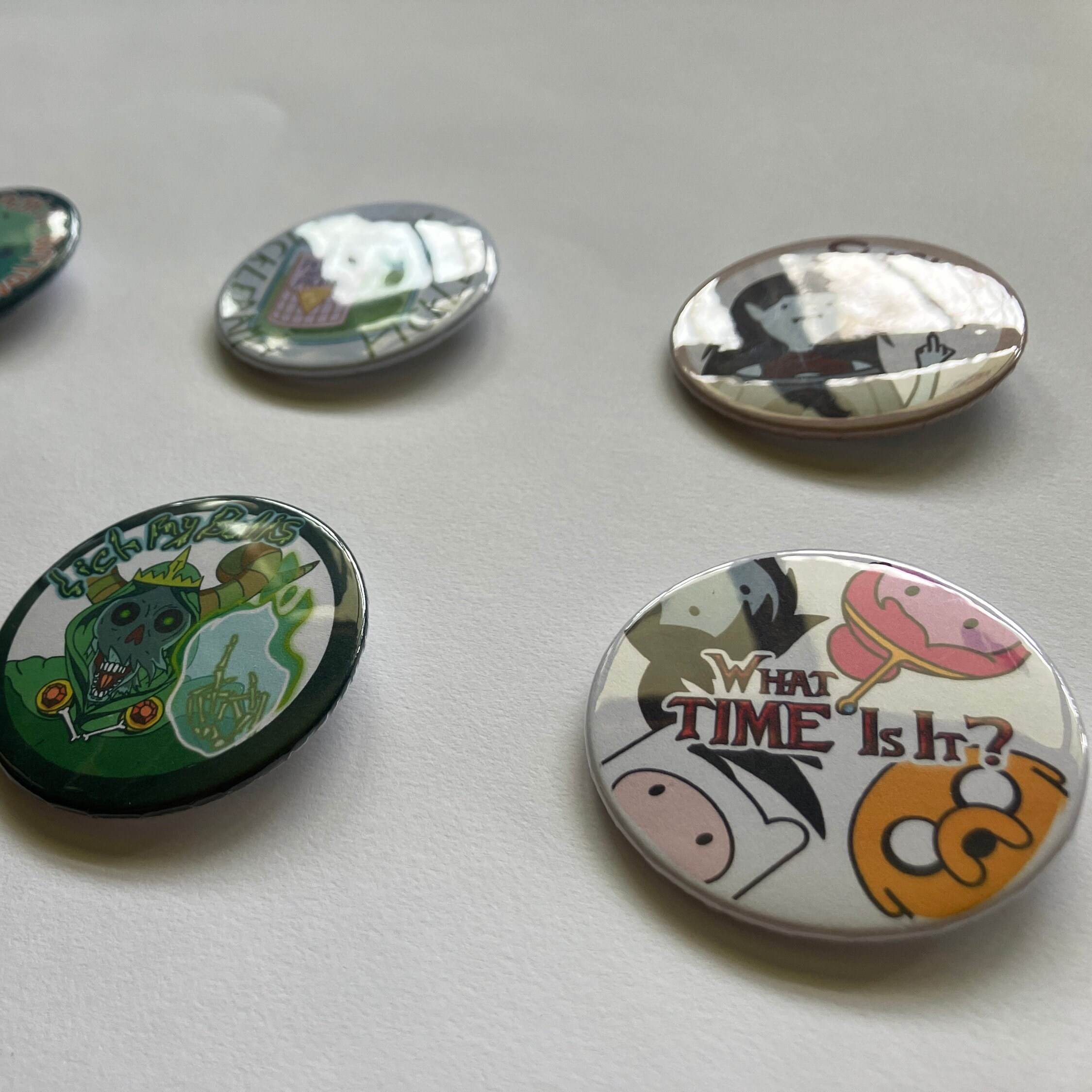 Adventure Time Buttons/pins: Fin, Jake, Marceline, Princess Bubblegum ...