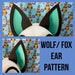 7 Fursuit Head EAR Pattern DIY PDF Digital Download Template for Mascot ...