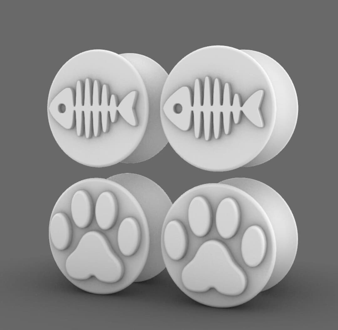 Fursuit Ear Gauges (downloadable STL FILE) - Etsy