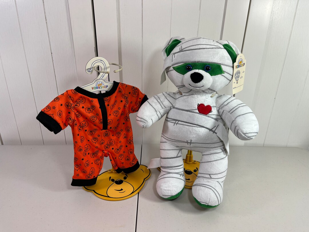 NEW Halloween Build a Bear Mummy Plush 16 W/ Pumpkin - Etsy
