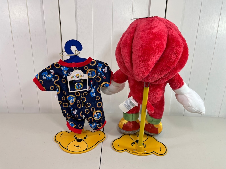 NEW Build a Bear Sonic Hedgehog KNUCKLES Plush W/ Pajamas & Sound - Etsy