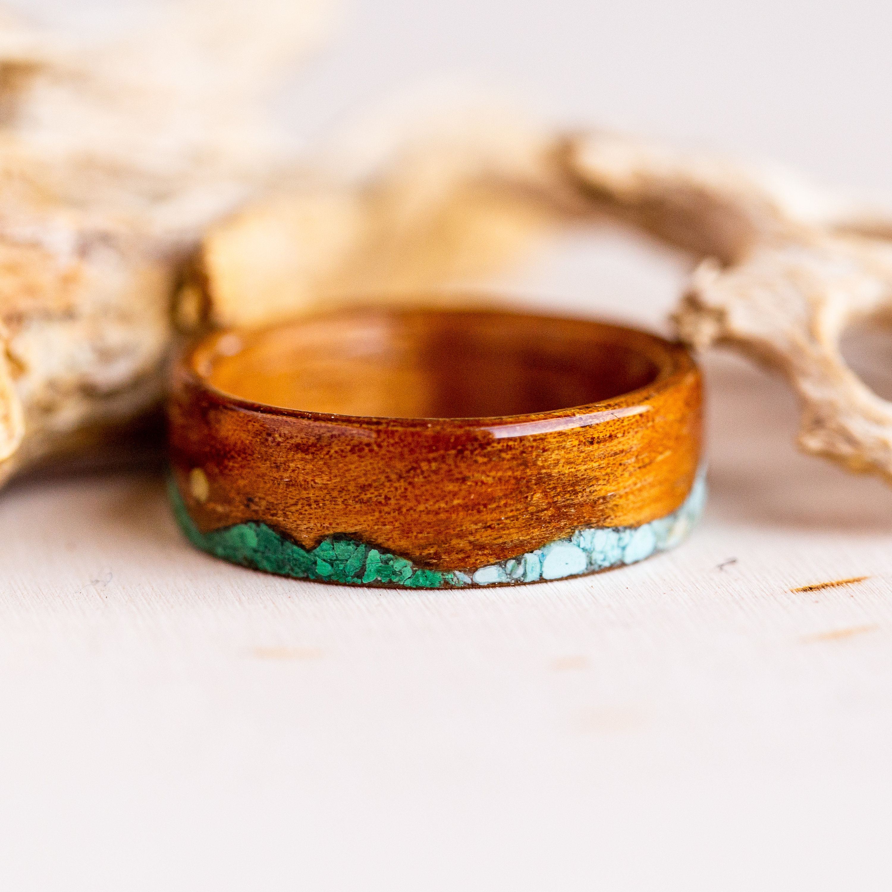 Mountain Wave Ring, Ocean and Mountain Ring, Mountain and Sea Couple ...