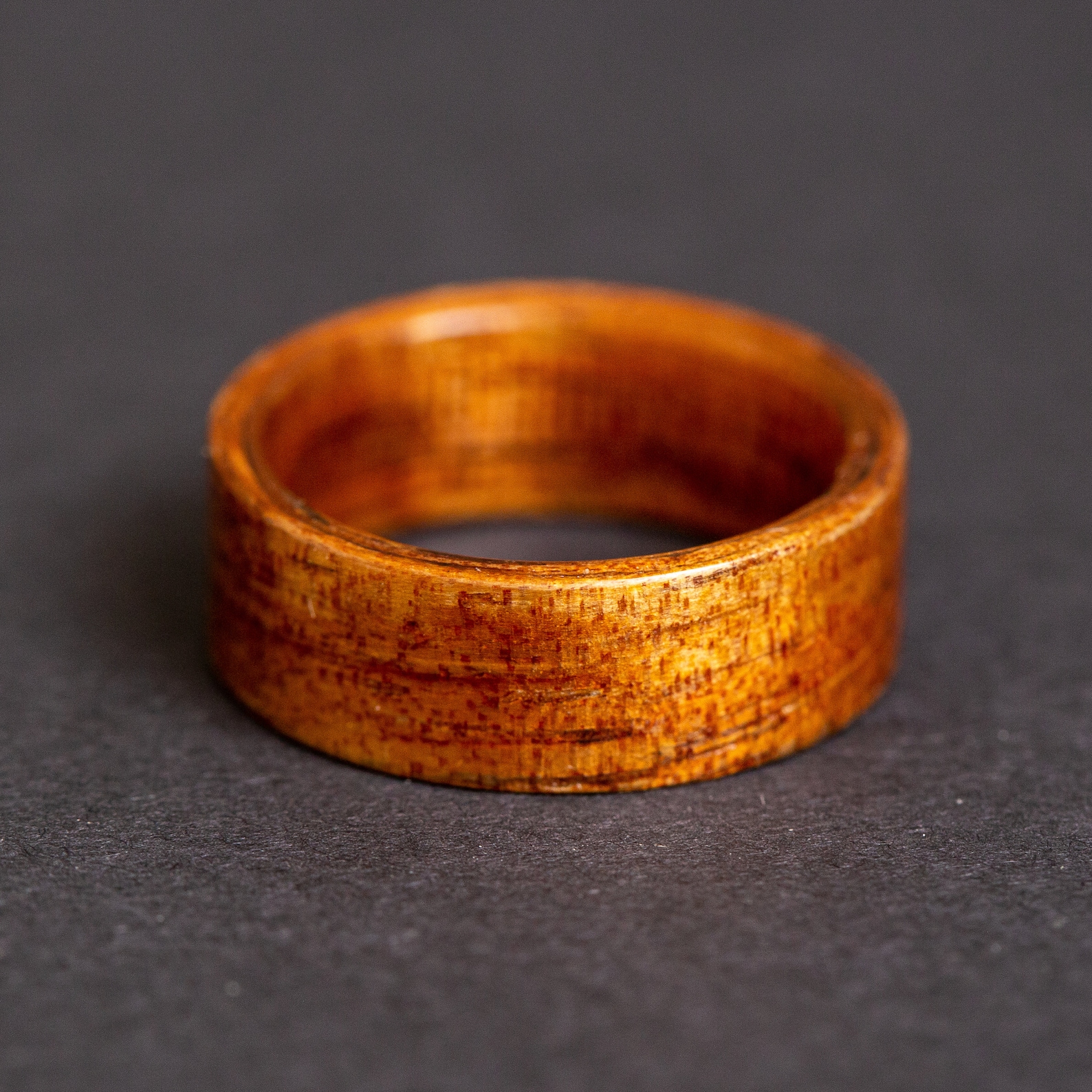 Hawaiian Koa Wood Ring, Custom Wood Ring for Him, Medium Koa - Etsy