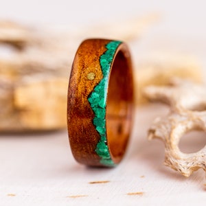 Mountain Wave Ring, Ocean and Mountain Ring, Mountain and Sea Couple ...