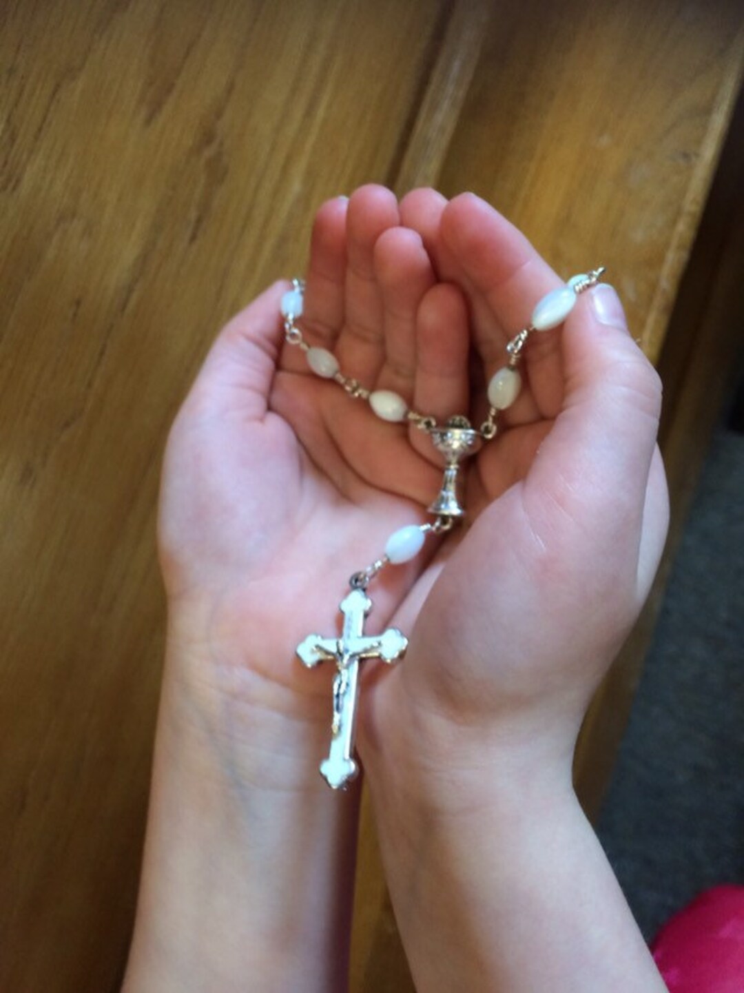 Girls Catholic Chaplet - First Holy Communion-mother of Pearl - Etsy