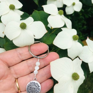 Key Ring With Bible Charm and Three Prayer Beads With God All Things ...