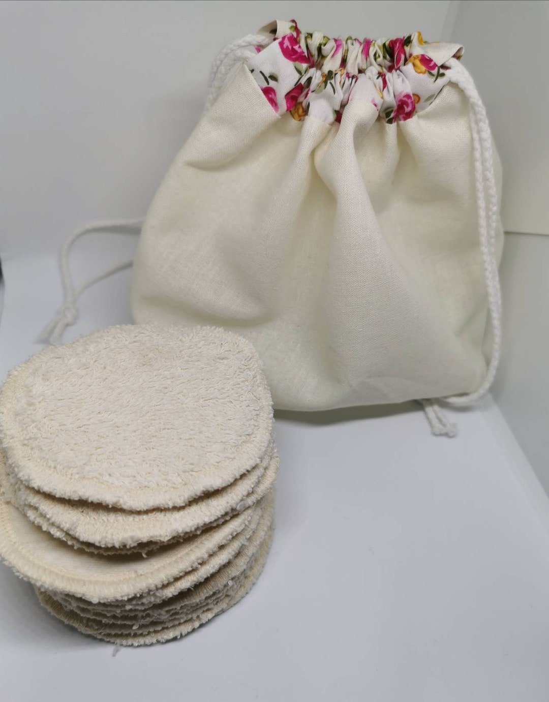 Organic Reusable Pads, Remover Pads, Round Pads, Wash Cloth, Cleansing ...