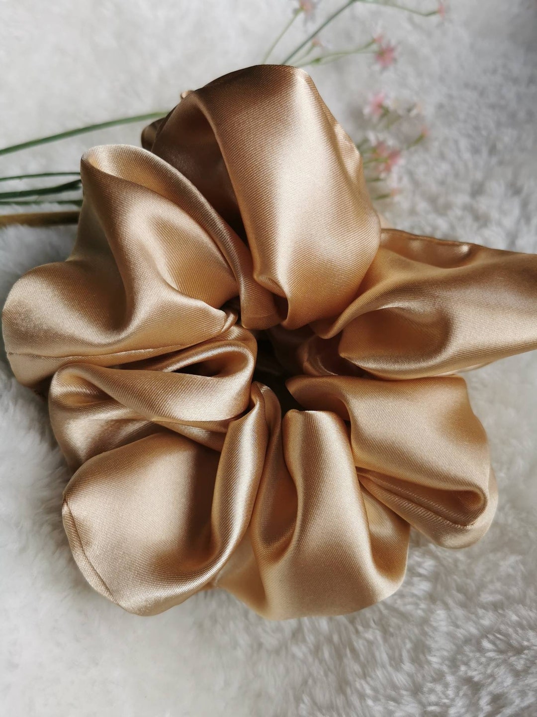 Extra Large Soft Satin Scrunchies Oversize Soft Scrunchies - Etsy