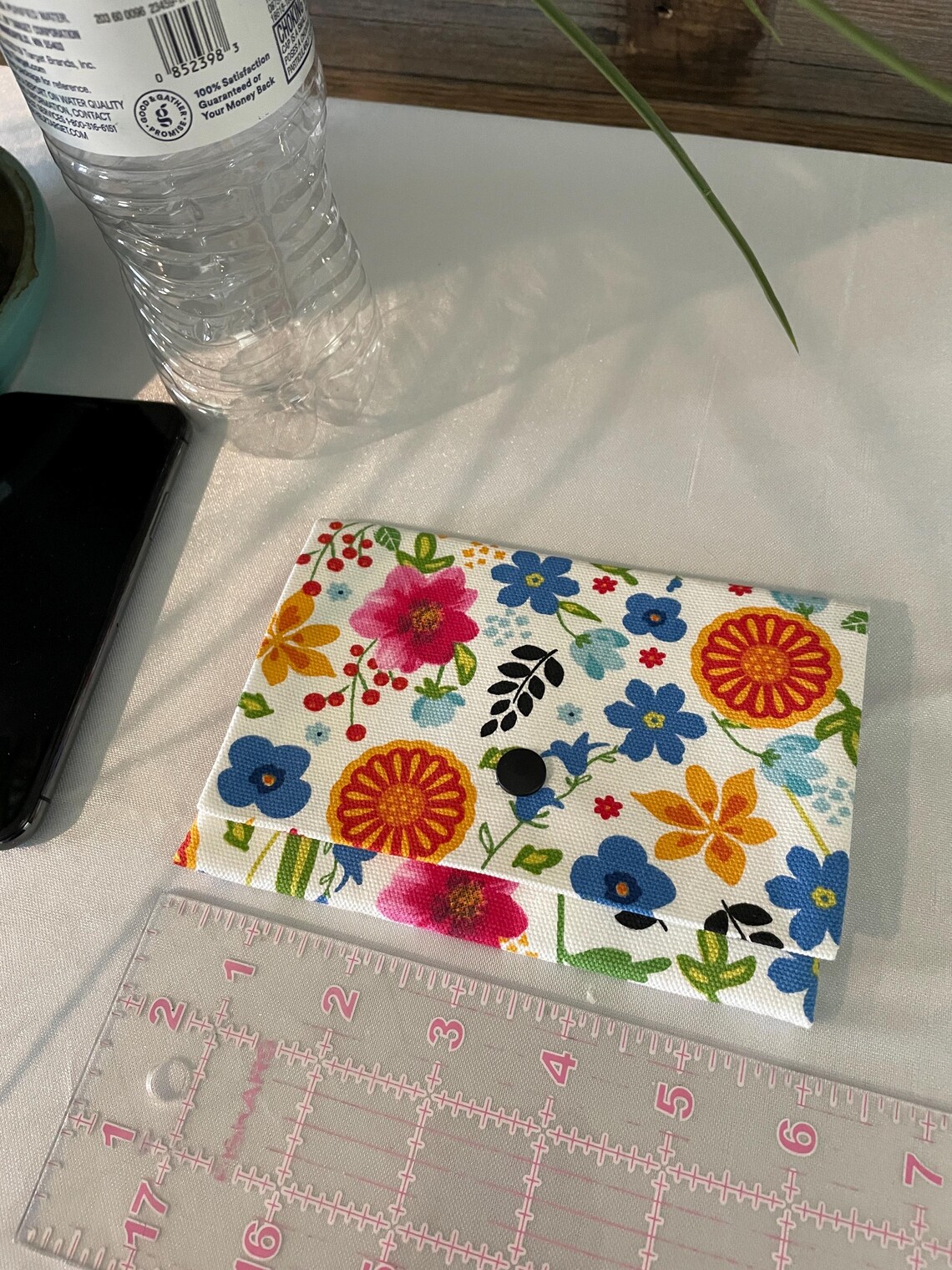 Foldable 2 Pocket Wallet: Handmade Small Card Holder - Etsy