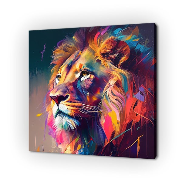 Abstract Lion Art - Etsy