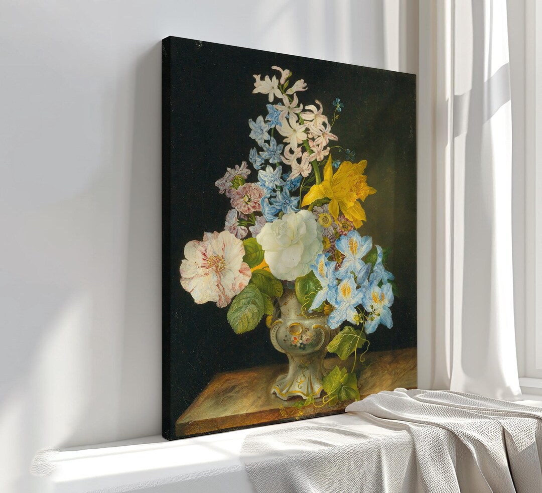 Vas of Flowers by Franz Xaver Petter Vintage Painting Reproduction ...