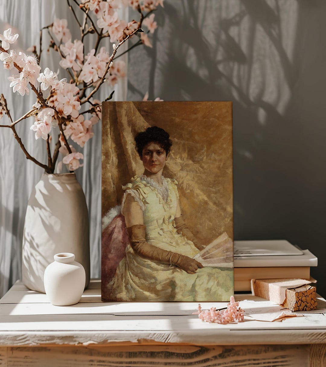 Mrs. Emma Fenton Canvas Print | Classic Painting Reproduction | Wall ...