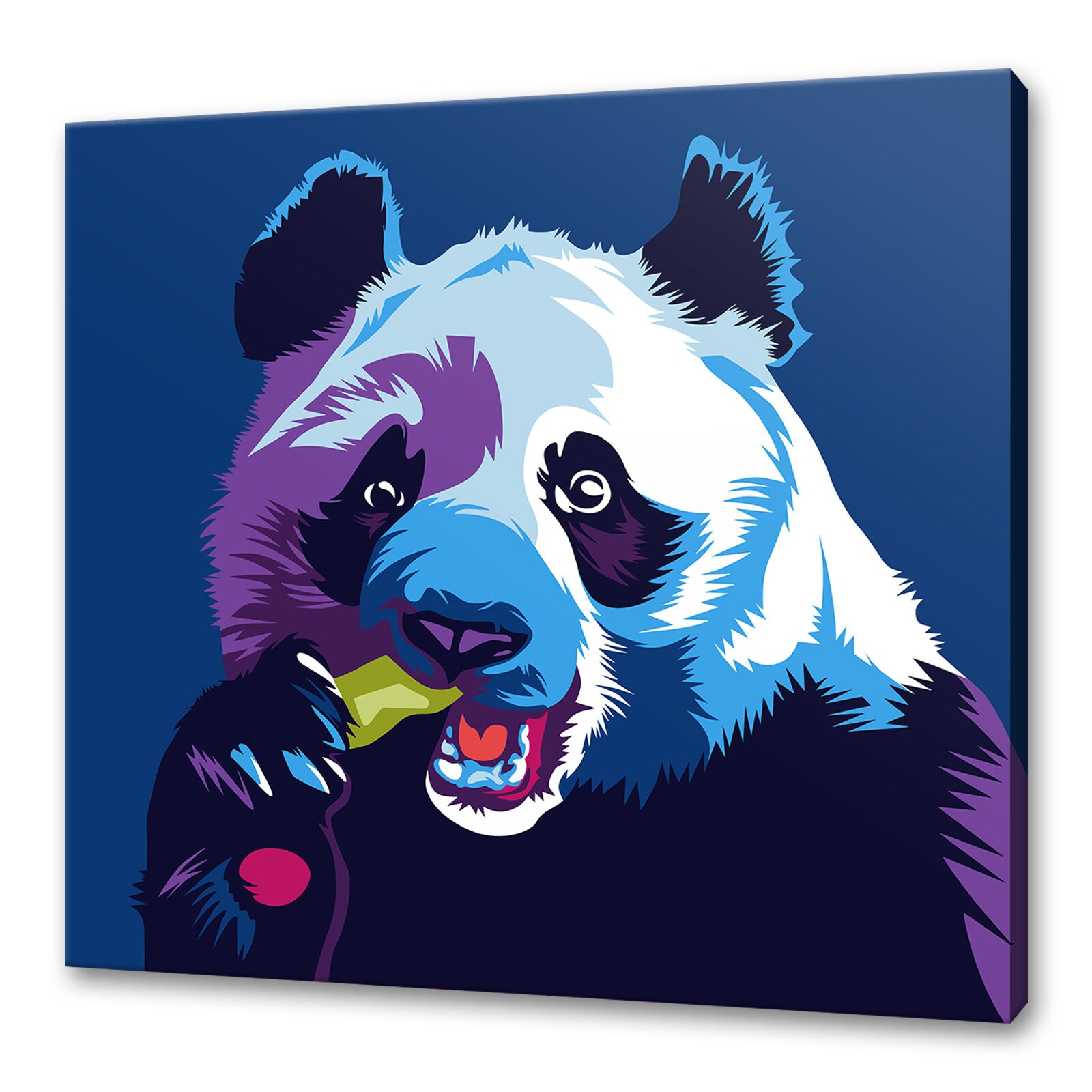 Panda Colourful Canvas Print Picture Wall Art Home Decor Free - Etsy