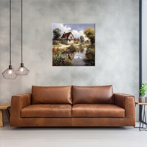 Danish Country Village Art Print | Denmark Countryside | Canvas Wall ...