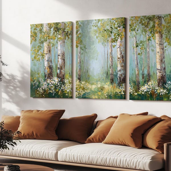 Three Panel Wall Art - Etsy