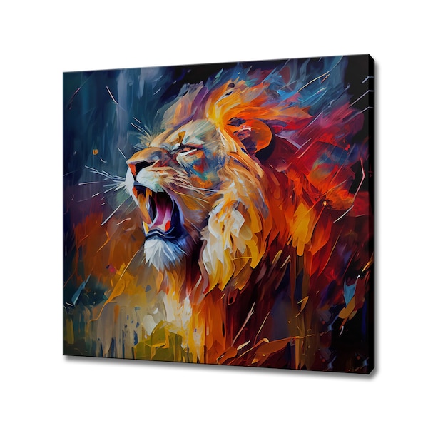 Abstract Lion Art - Etsy
