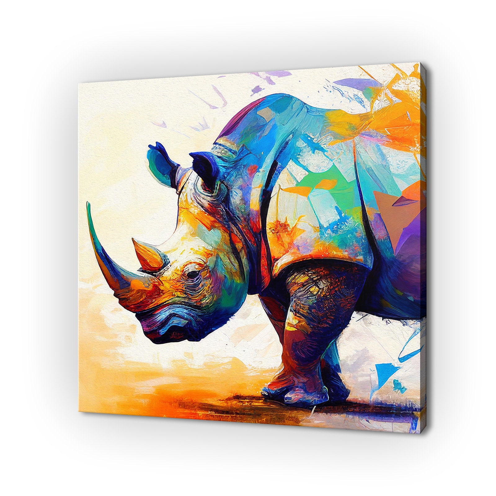 Abstract Rhino Painting