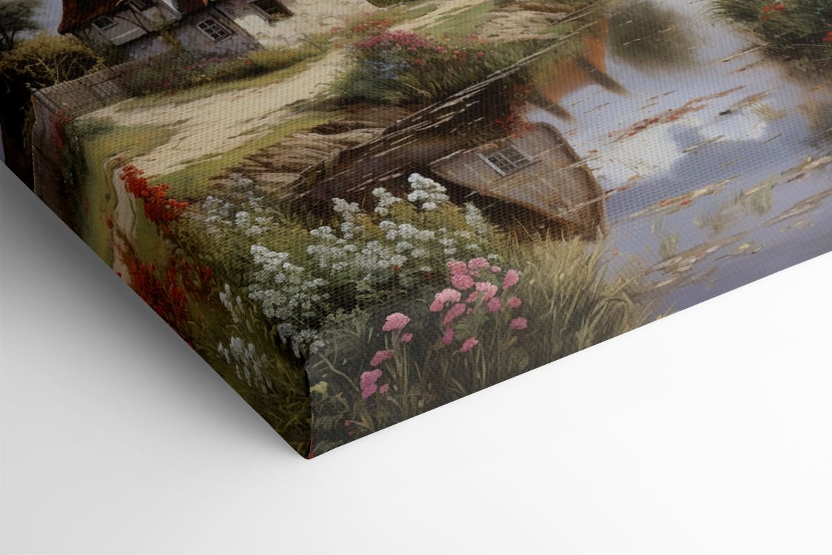 Danish Country Village Art Print | Denmark Countryside | Canvas Wall ...